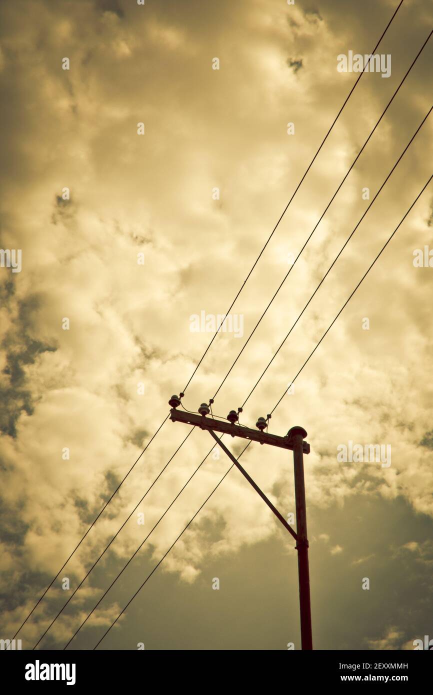 Pole lines hi-res stock photography and images - Alamy