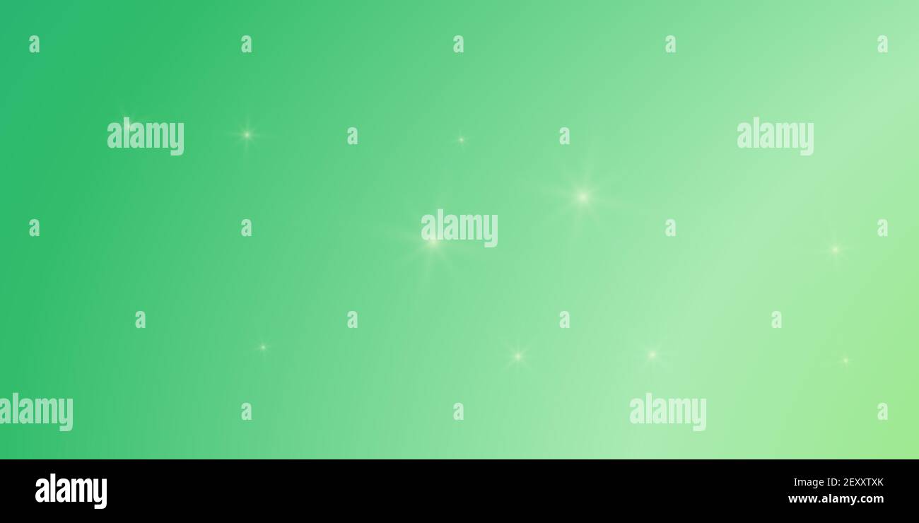 Mint green Gradient colorful bright background with stars flare glare ...
