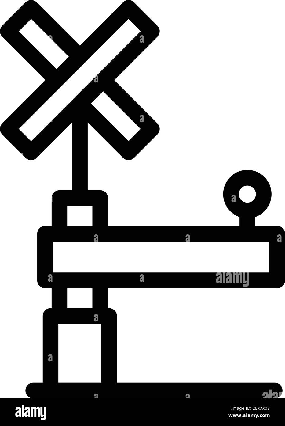 Check barrier icon. Outline check barrier vector icon for web design ...