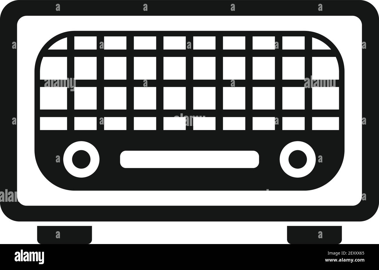 Old radio icon, simple style Stock Vector Image & Art - Alamy
