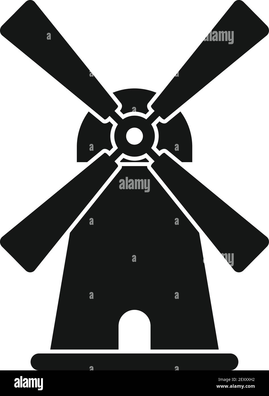 White windmill sails Stock Vector Images - Alamy