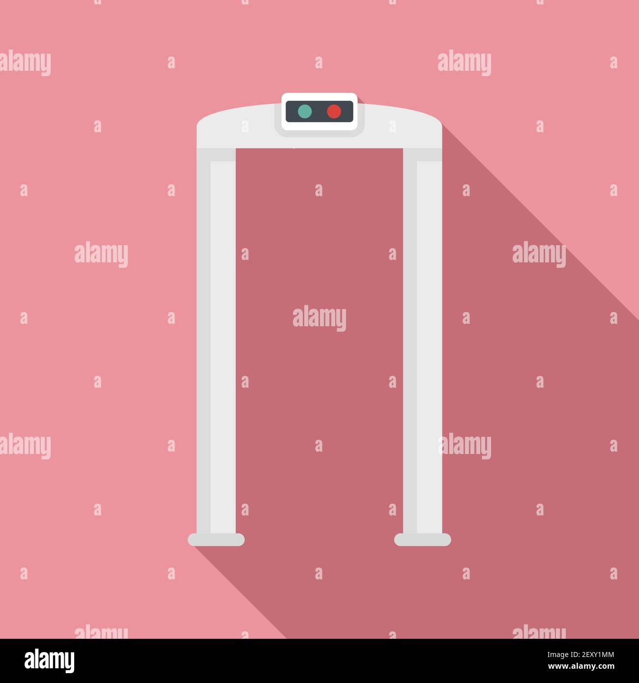 Arch metal detector icon, flat style Stock Vector Image & Art - Alamy