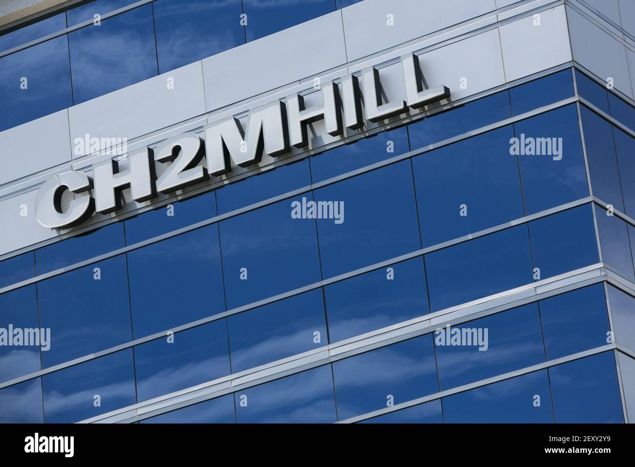 An office building occupied by CH2M HILL in Chantilly, Virginia on July ...