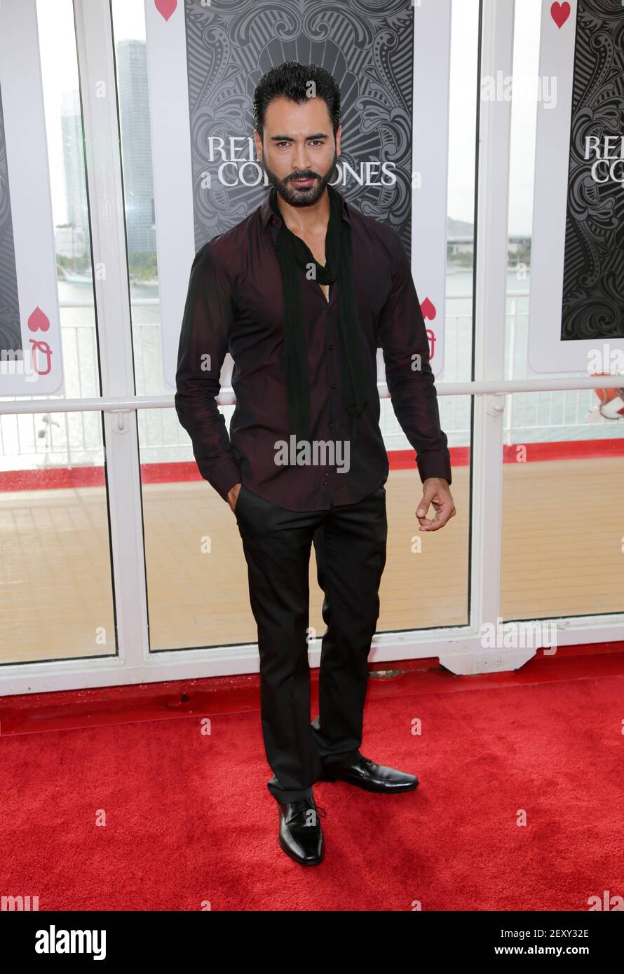 Sebastian Ferrat attends the red carpet on board the Bimini Super Fast ...