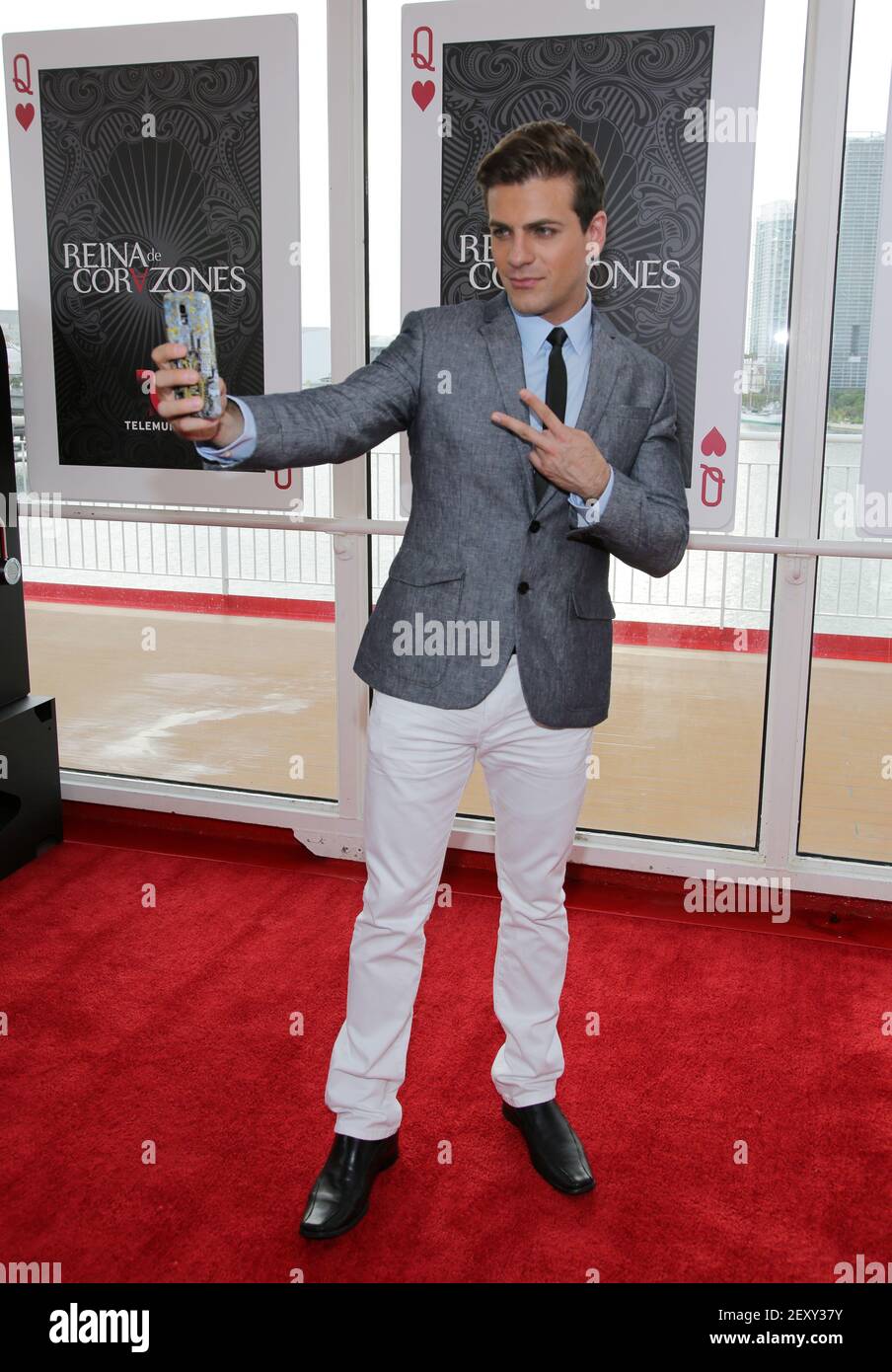 Pablo Azar attends the red carpet on board the Bimini Super Fast during ...