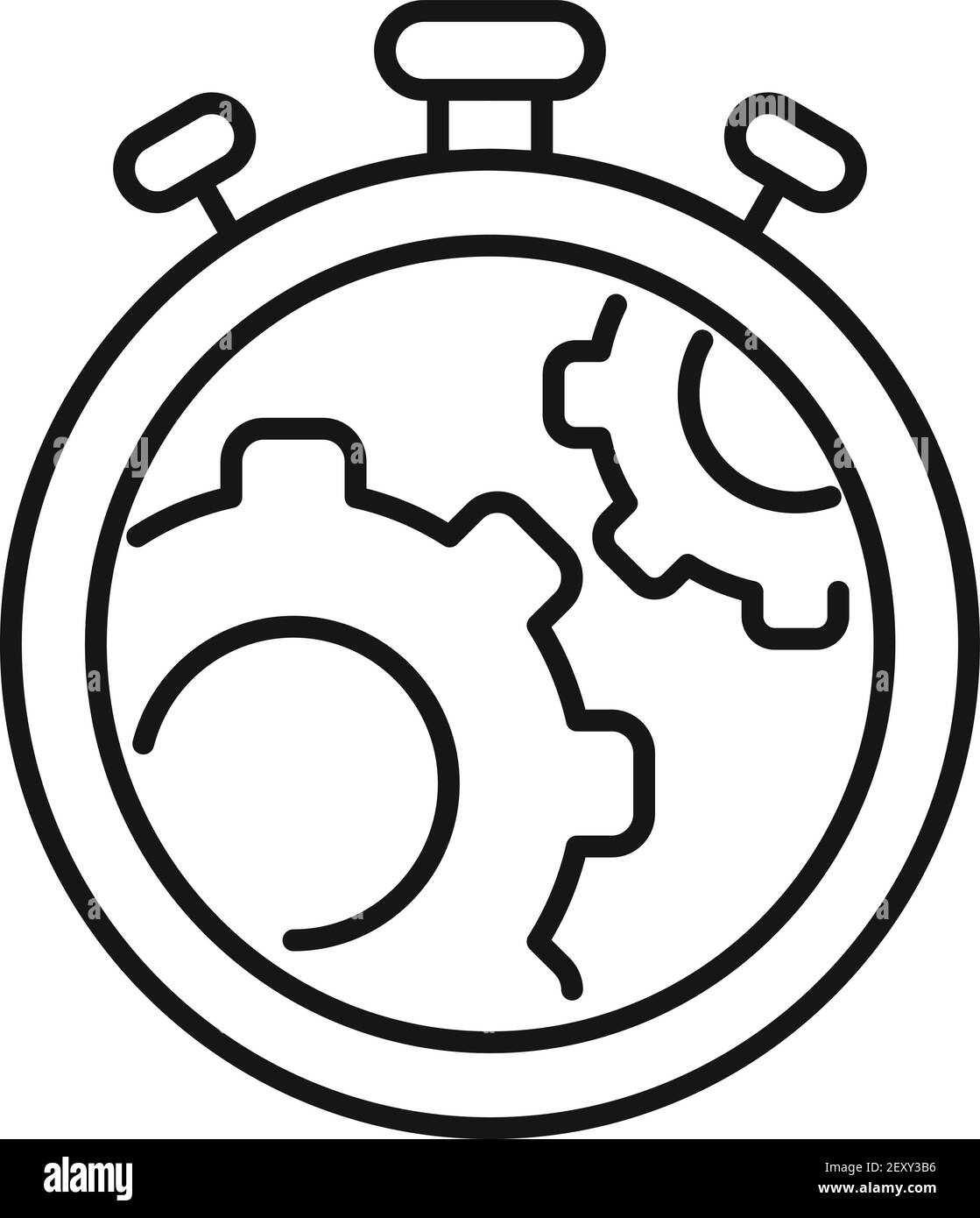 Stopwatch logo label text Stock Vector Images - Alamy