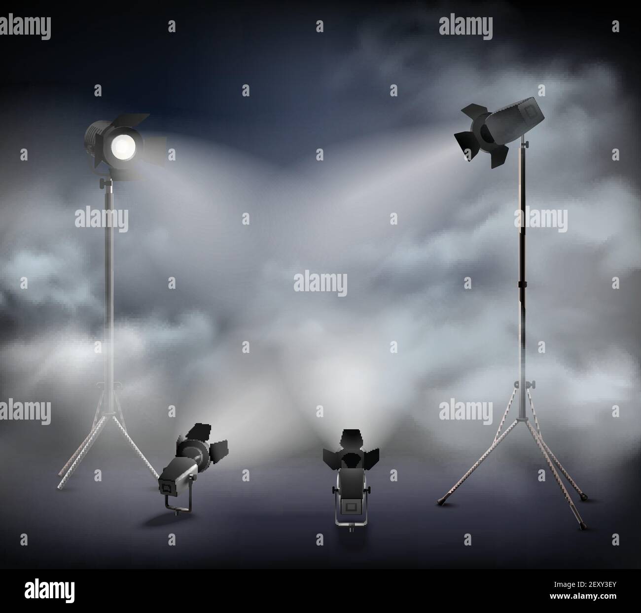 Theater smoke Stock Vector Images - Alamy