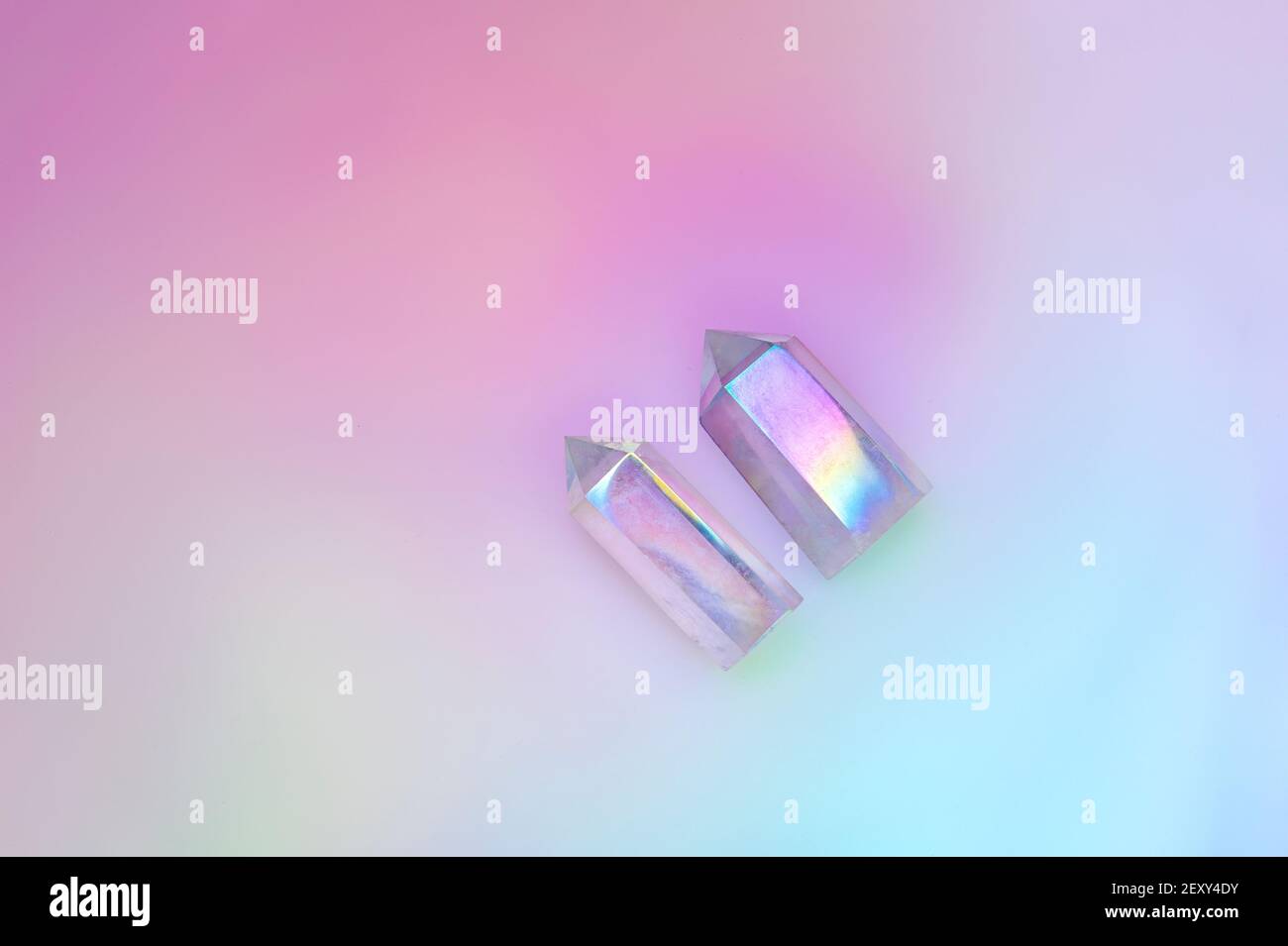 Collection colourful healing crystals energy hi-res stock photography ...