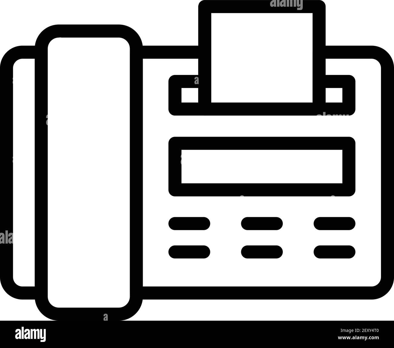 Fax assistance icon. Outline fax assistance vector icon for web design ...
