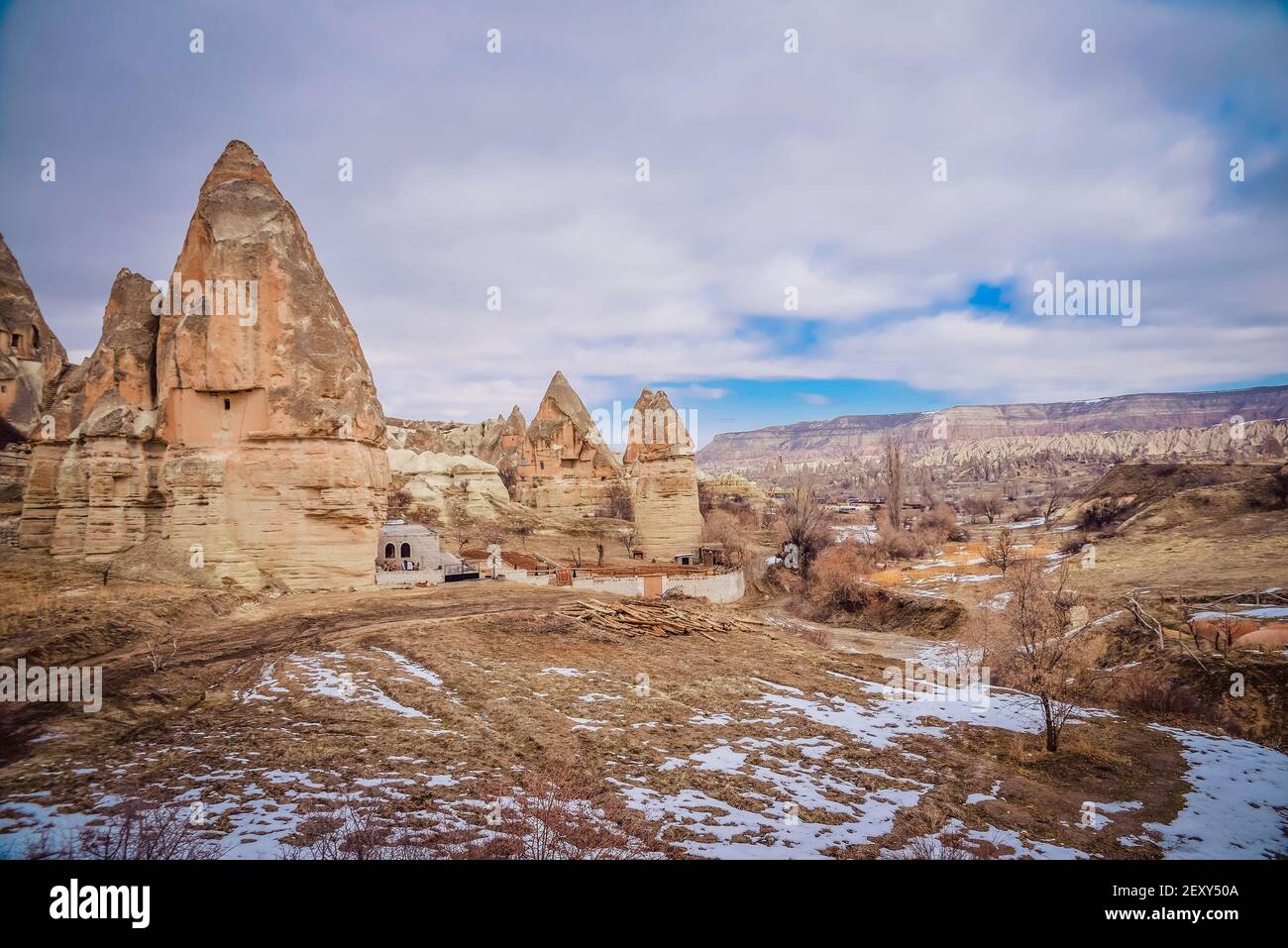 Strange rocks in Turkey, Cappadocia Stock Photo - Alamy