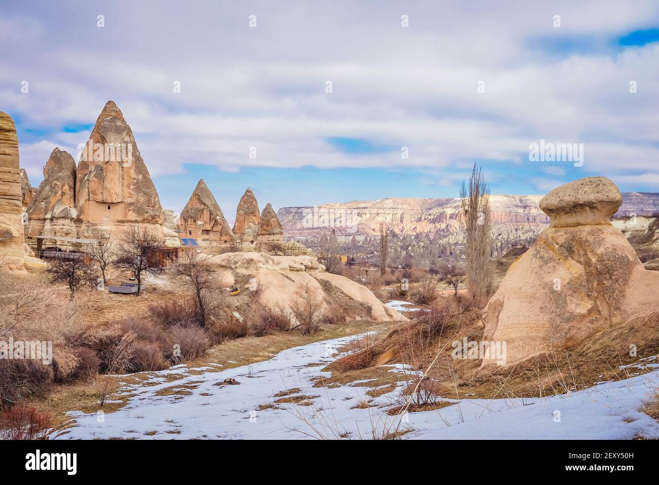 Strange rocks in Turkey, Cappadocia Stock Photo - Alamy