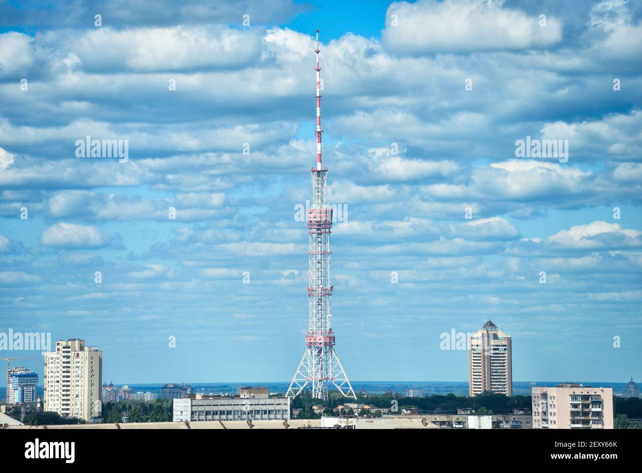 Kiev TV Tower and beautiful sky Stock Photo - Alamy