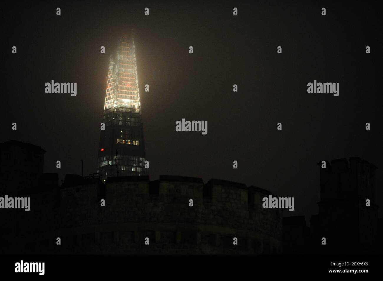 Old versus new. The Shard, an 87-storey skyscraper in London, is Europe ...