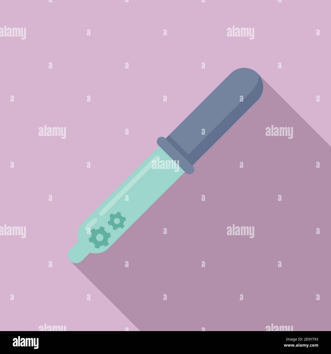 Nanotechnology pipette icon, flat style Stock Vector Image & Art - Alamy