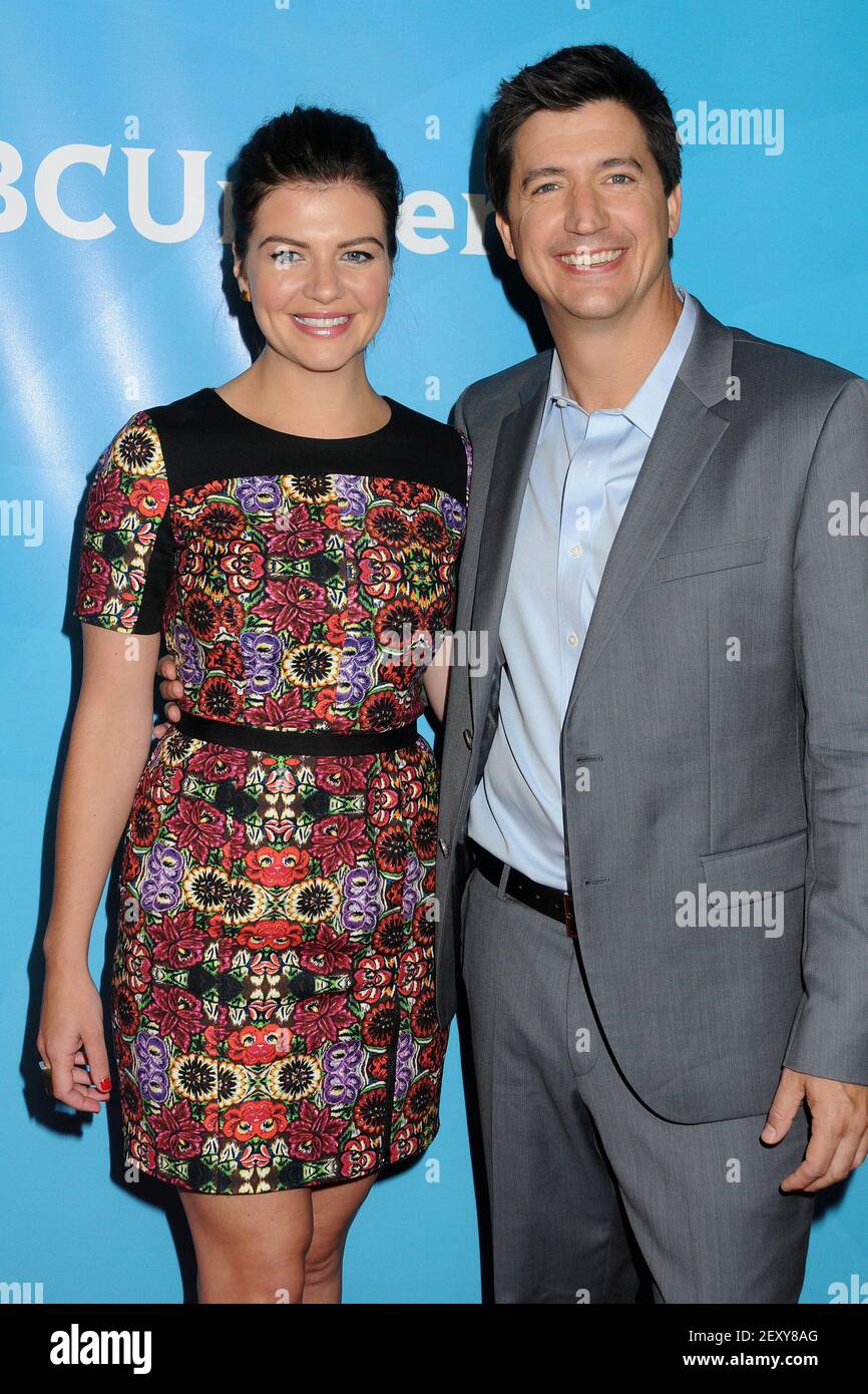 13 July 2014 - Beverly Hills, California - Casey Wilson, Ken Marino ...