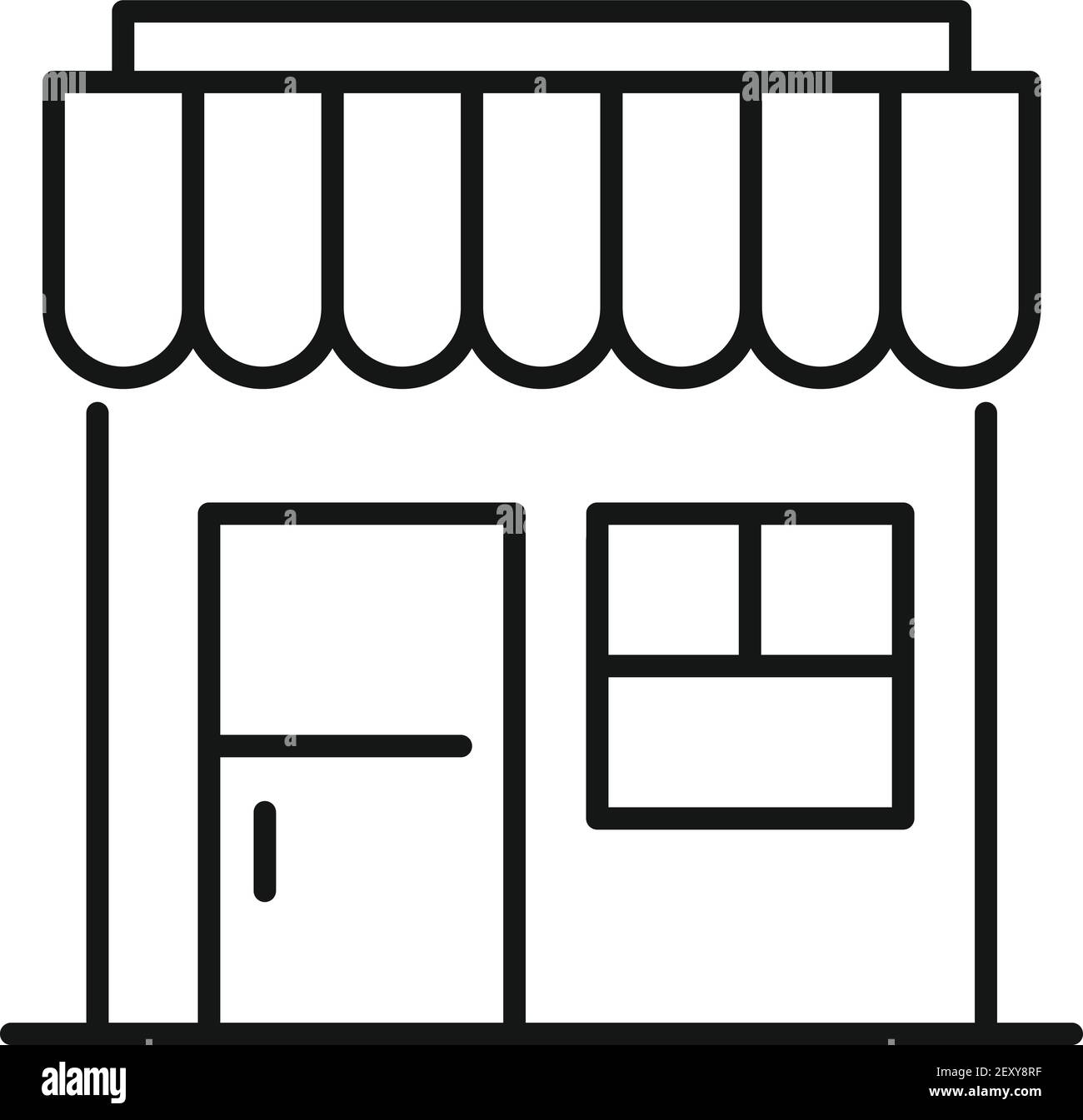 Street shop icon, outline style Stock Vector Image & Art - Alamy