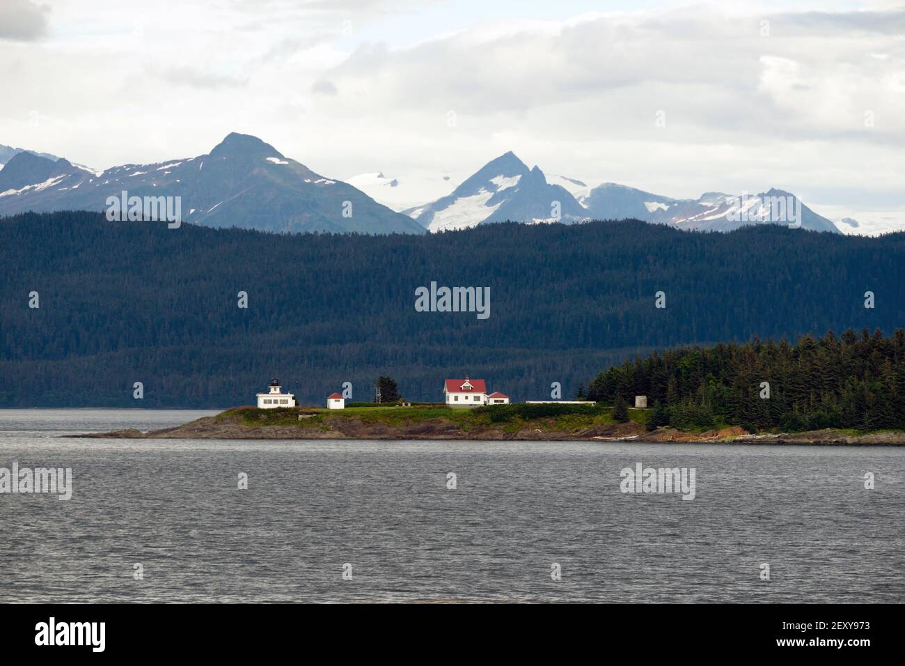 Admiralty Island Point Retreat Light House Inside Passage Stock Photo ...