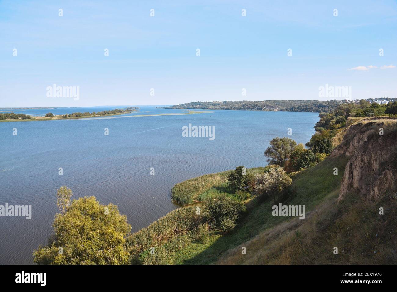 The beautiful landscape of the Dnieper River Stock Photo - Alamy