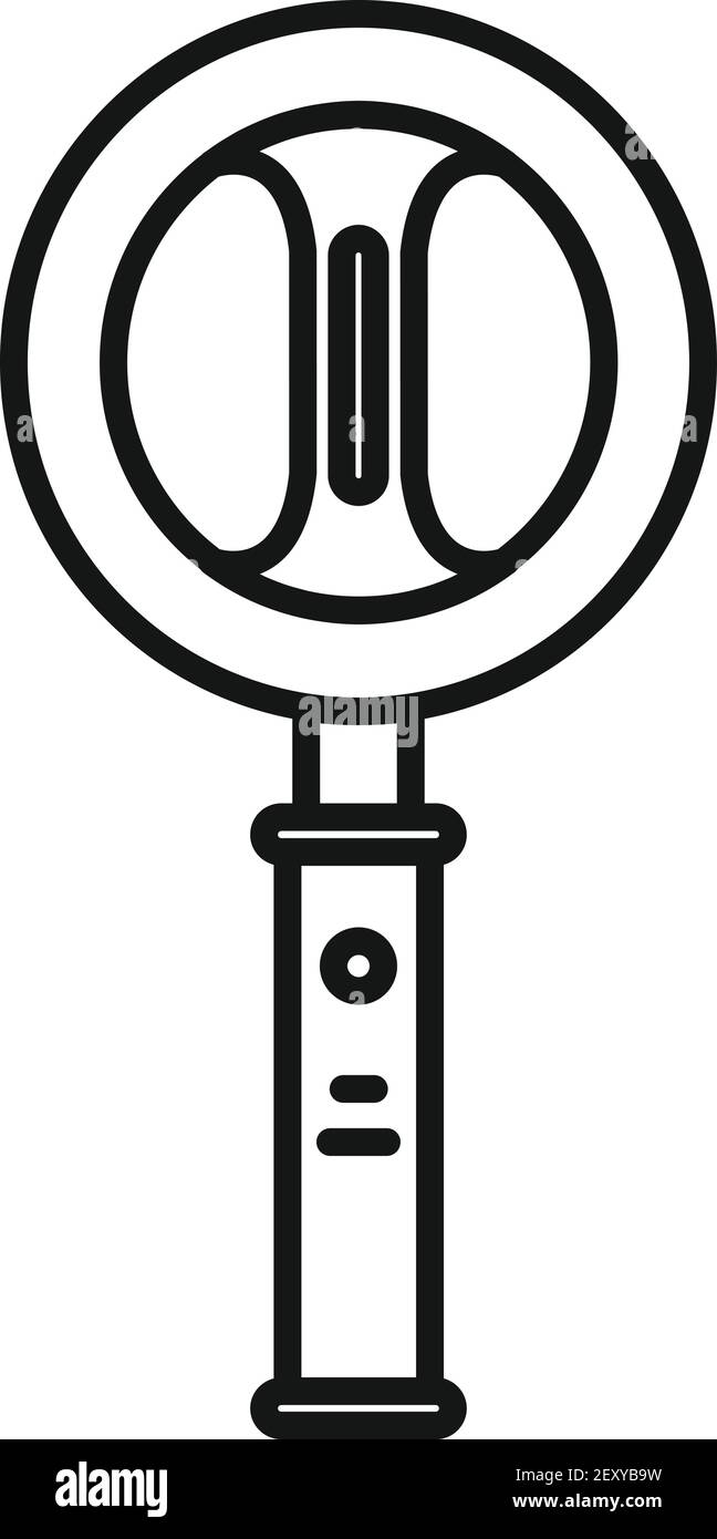 Circle metal detector icon, outline style Stock Vector Image & Art - Alamy
