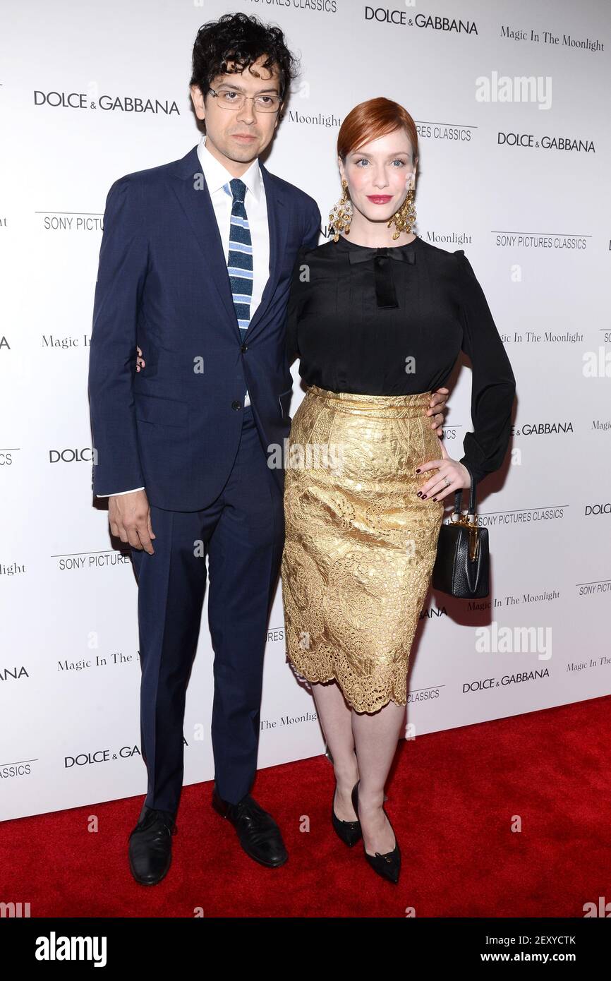 (L-R) Geoffrey Arend and Christina Hendricks attend the 'Magic In The ...