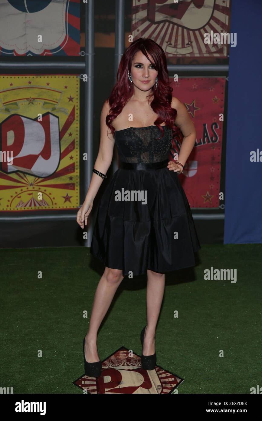 Duce Maria attends the Premios Juventud 2014 at The BankUnited Center ...