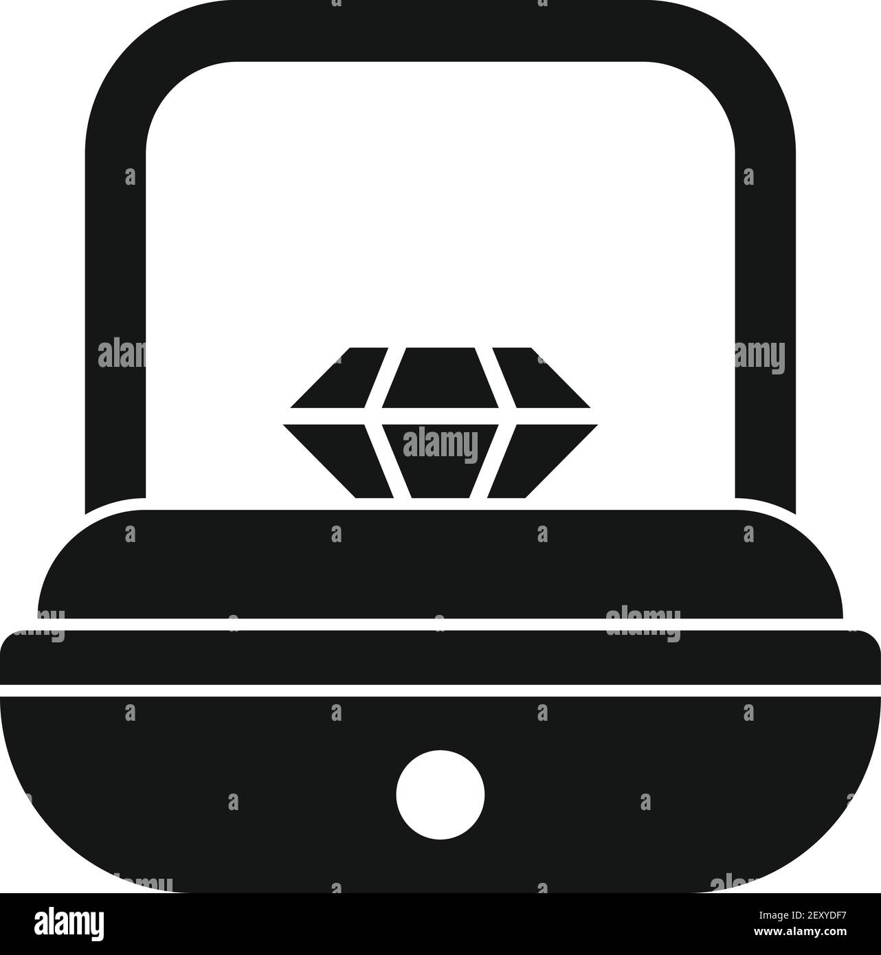 Gold ring box Black and White Stock Photos & Images - Alamy