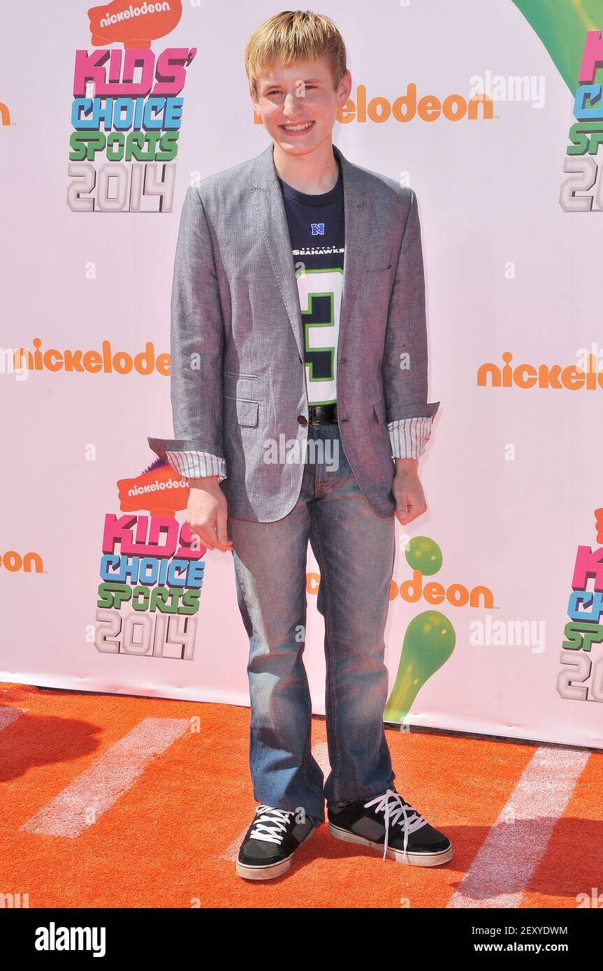Nathan Gamble at the Nickelodeon's Kids Choice Sports 2014 held at UCLA ...