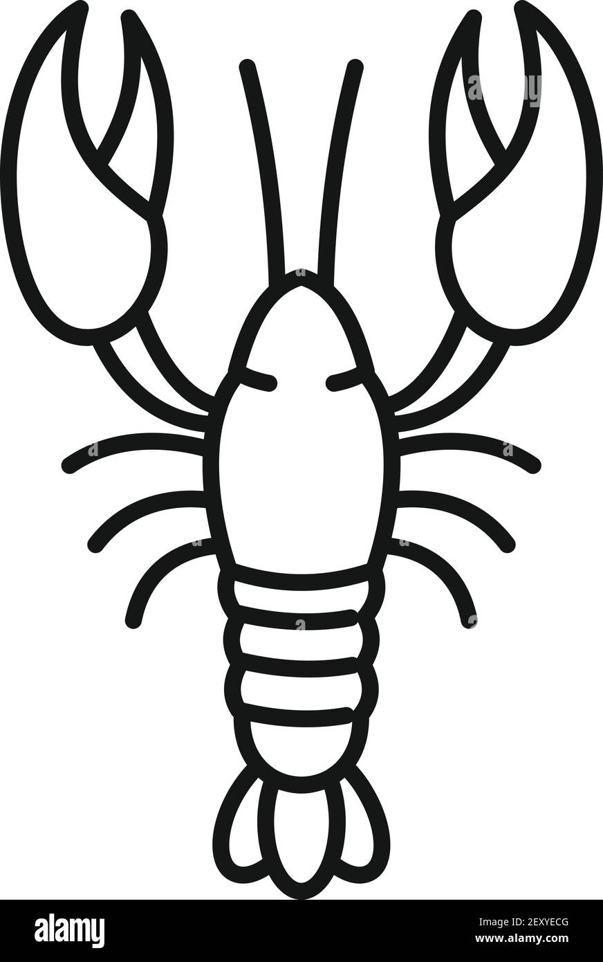 Organic lobster icon, outline style Stock Vector Image & Art - Alamy
