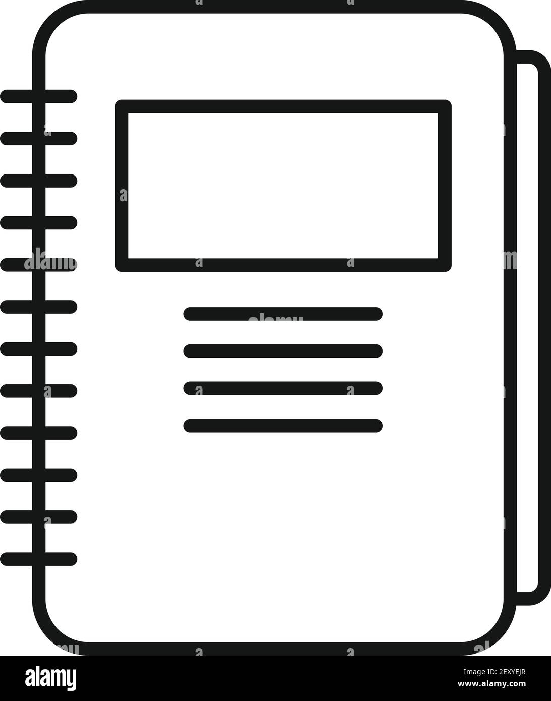Service notebook icon, outline style Stock Vector Image & Art - Alamy