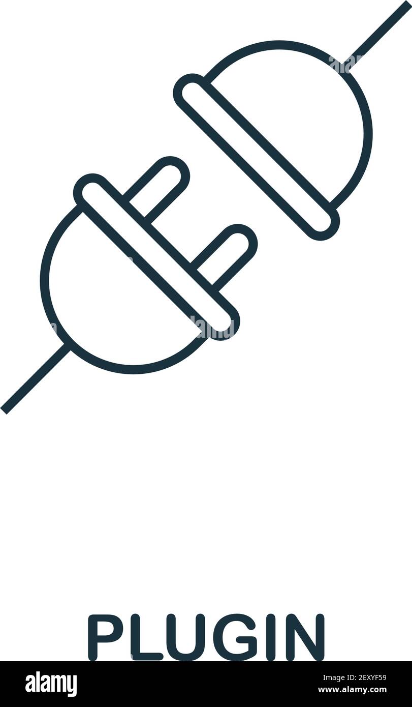 Plugin vector icon symbol. Creative sign from seo and development icons ...