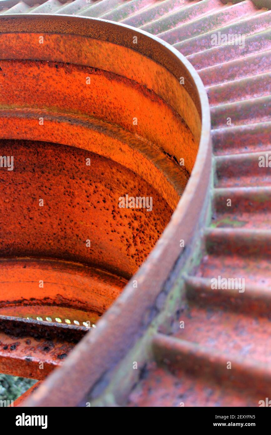 Curved and ridged metal background hi-res stock photography and images ...