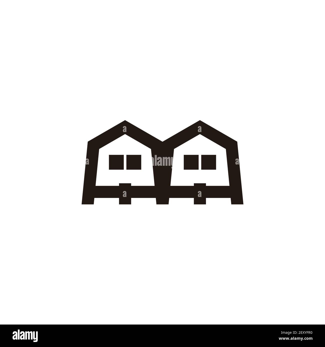 simple geometric housing symbol vector Stock Vector Image & Art - Alamy