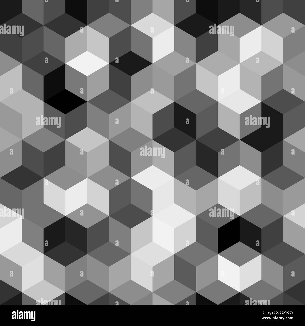 Seamless texture gray hex grid. Vector Illustration Stock Vector Image ...