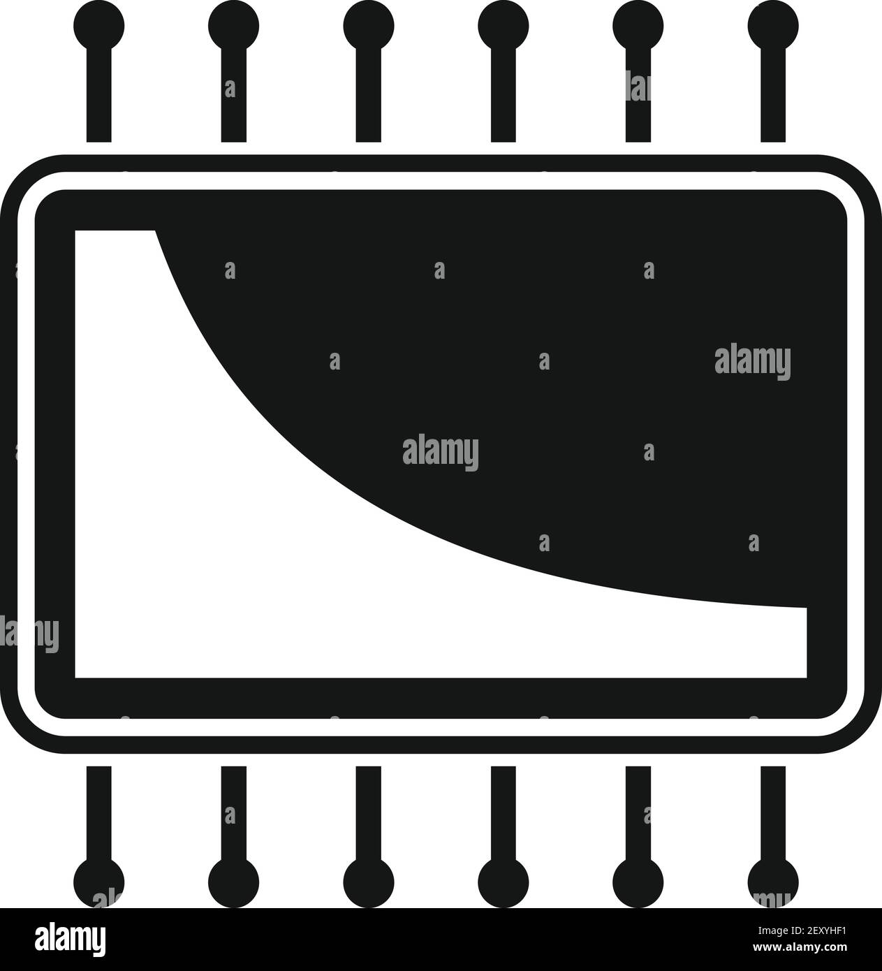 Radio chip icon, simple style Stock Vector Image & Art - Alamy