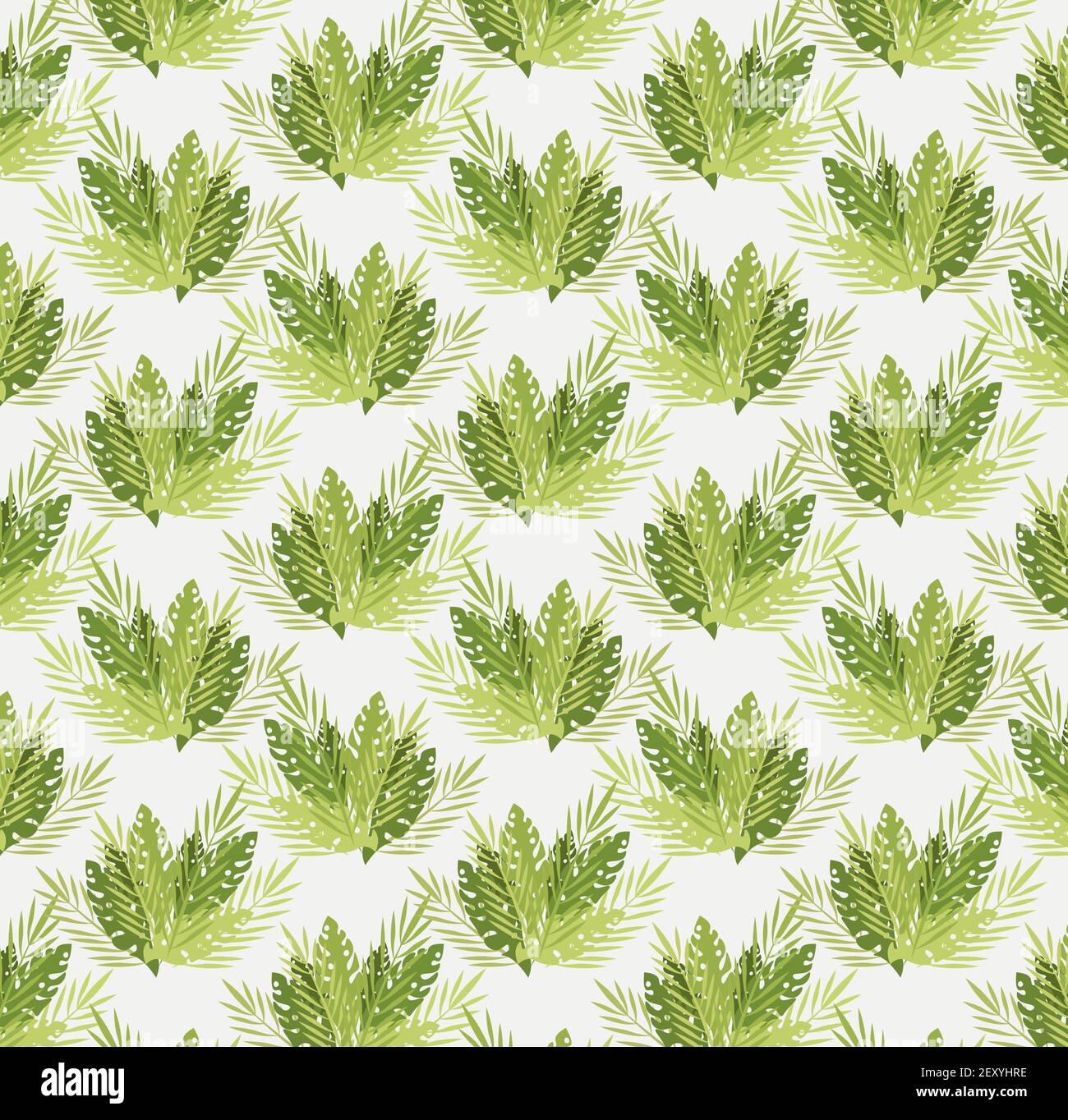 Seamless pattern fern leaves Stock Vector Images - Alamy