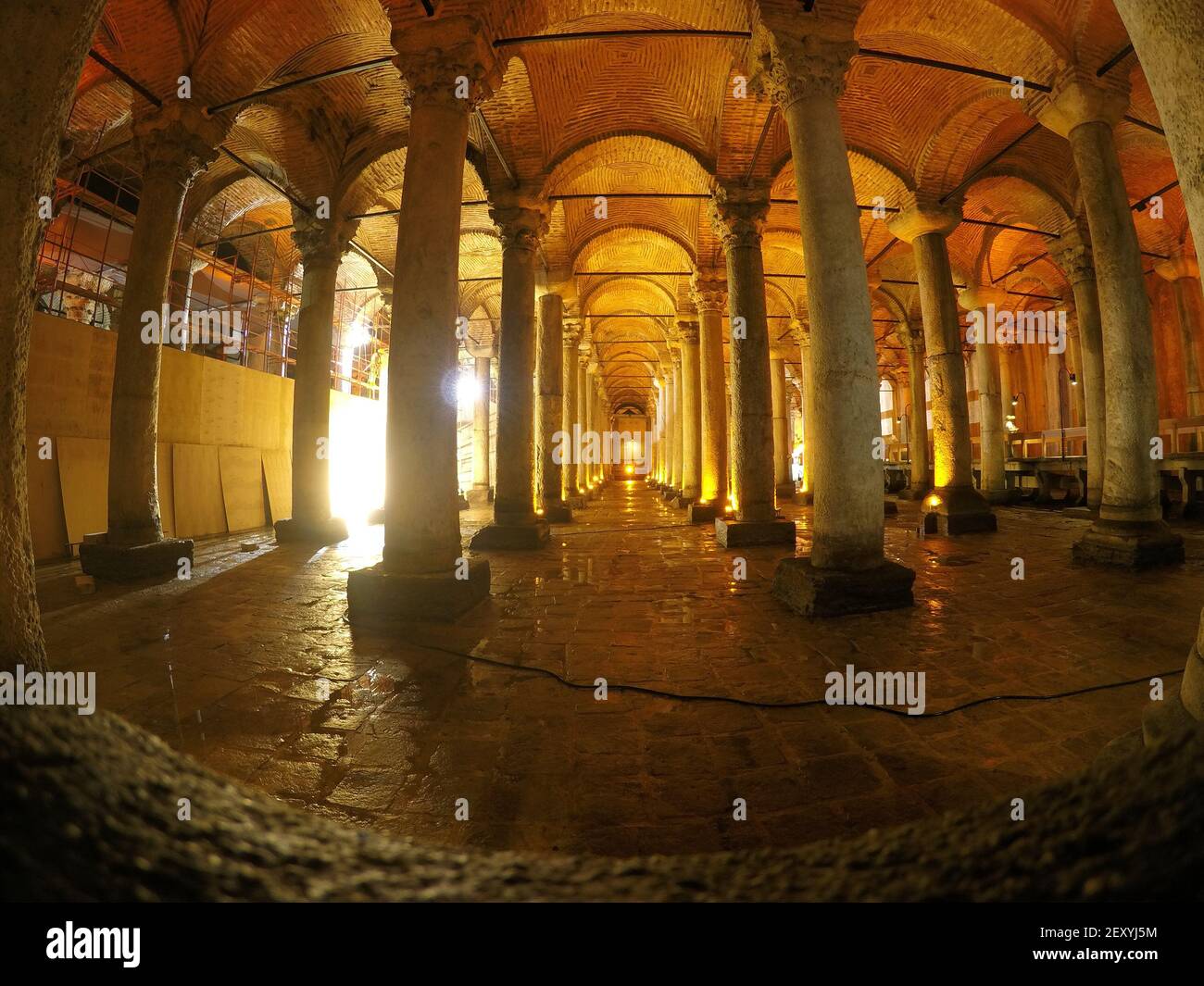 ISTANBUL, TURKEY - MAY 8, 2017: The Basilica Cistern is the largest of ...