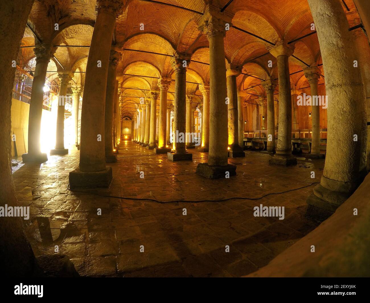ISTANBUL, TURKEY - MAY 8, 2017: The Basilica Cistern is the largest of ...