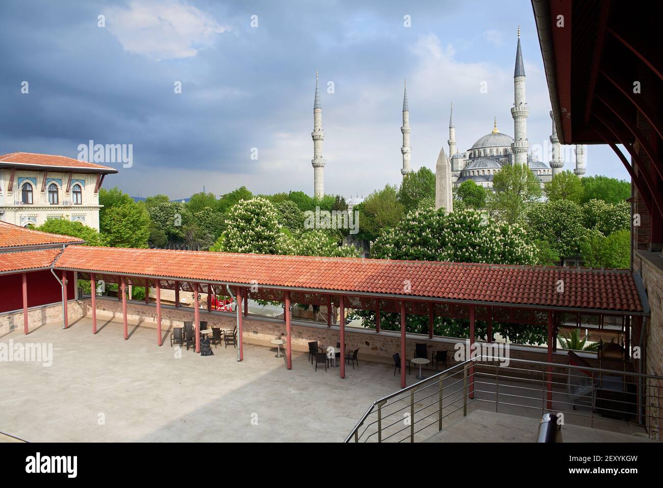 top view of the Blue Mosque in Istanbul Stock Photo - Alamy