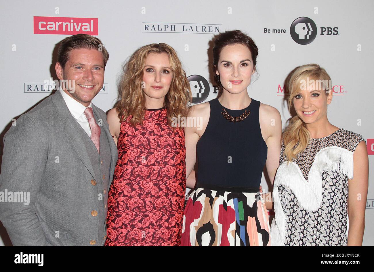Allen Leech, Laura Carmichael, Michelle Dockery and Joanne Froggatt ...