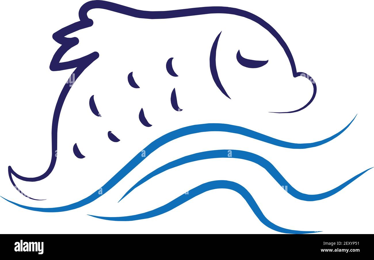 Fish logo template stock illustration , isolated in white background ...