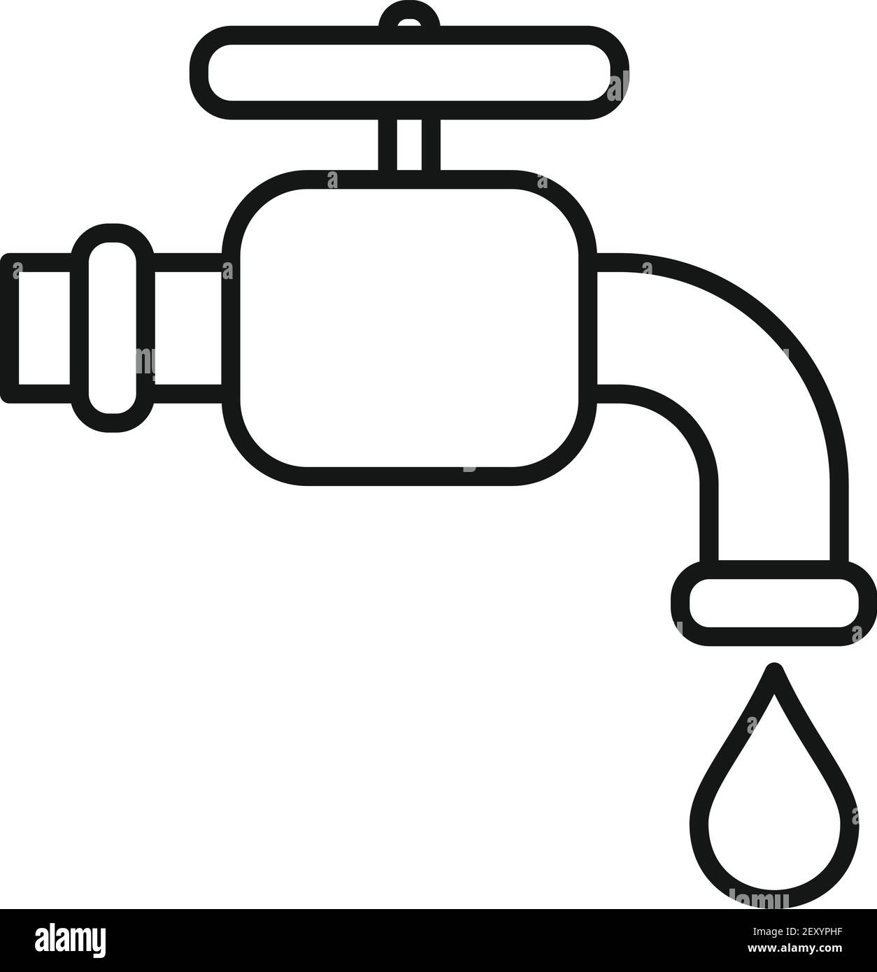 Water tap icon, outline style Stock Vector Image & Art - Alamy