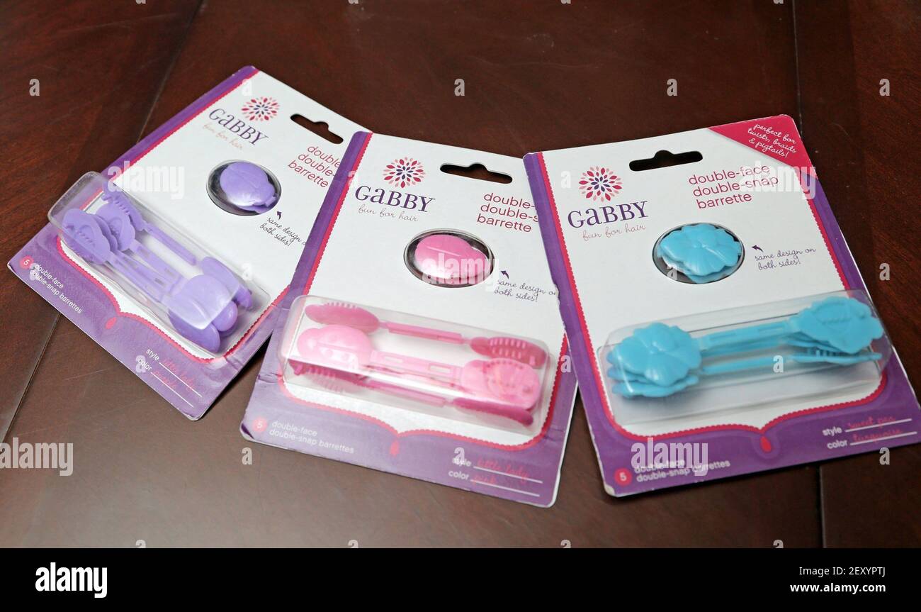 Pictured are some of the hair barrettes Rozalynn and her daughter ...