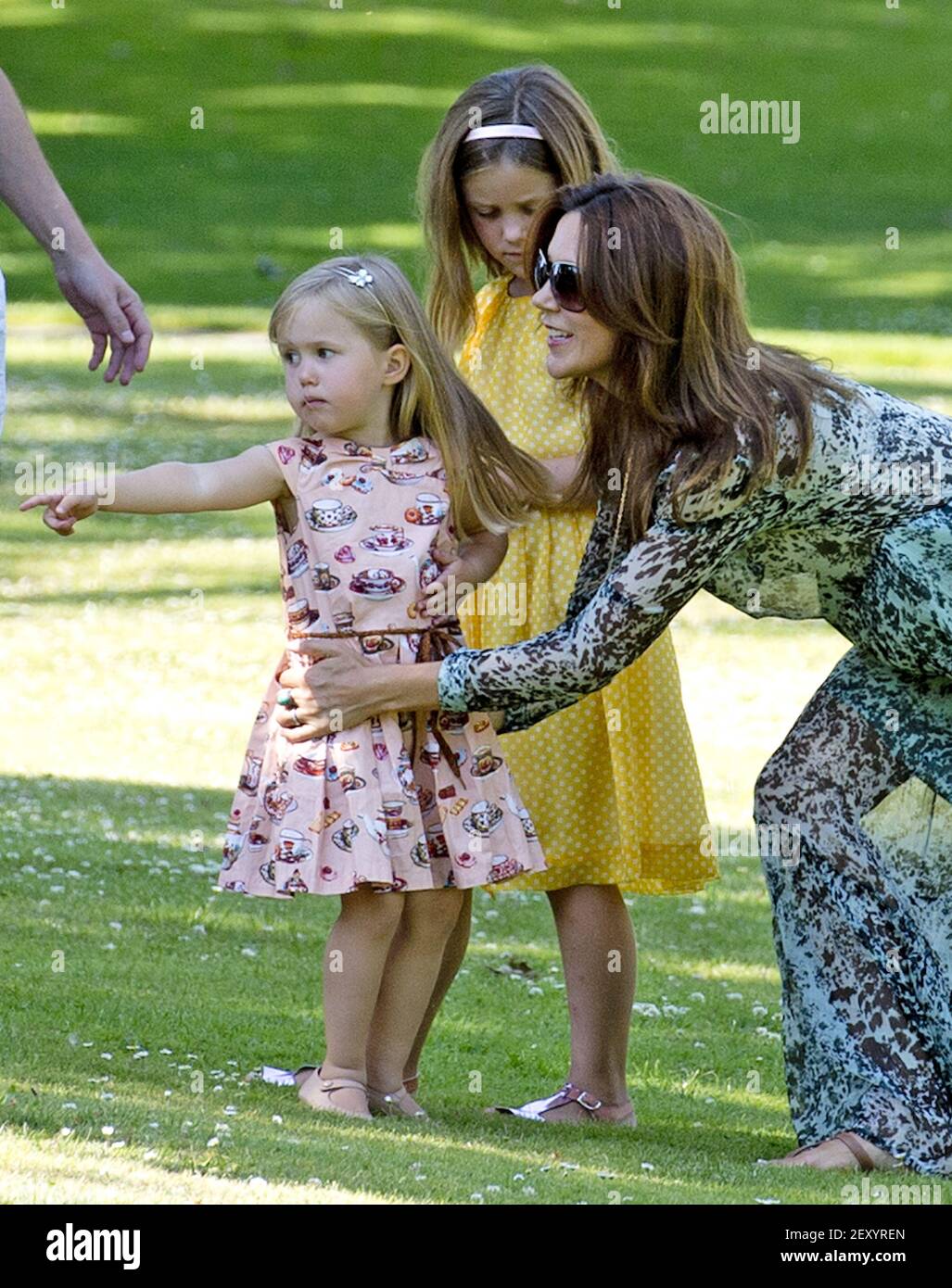 July 24, 2014 Grasten, Denmark - Queen Margrethe, Prince Henrik, Crownprince Frederik ...