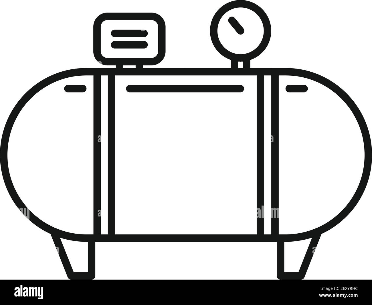 Instrument air compressor icon, outline style Stock Vector Image & Art ...