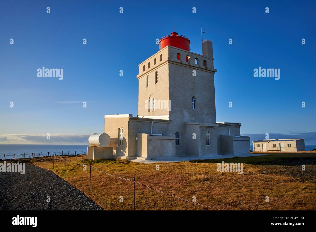 The Dyrholaey lighthouse in Iceland Stock Photo - Alamy