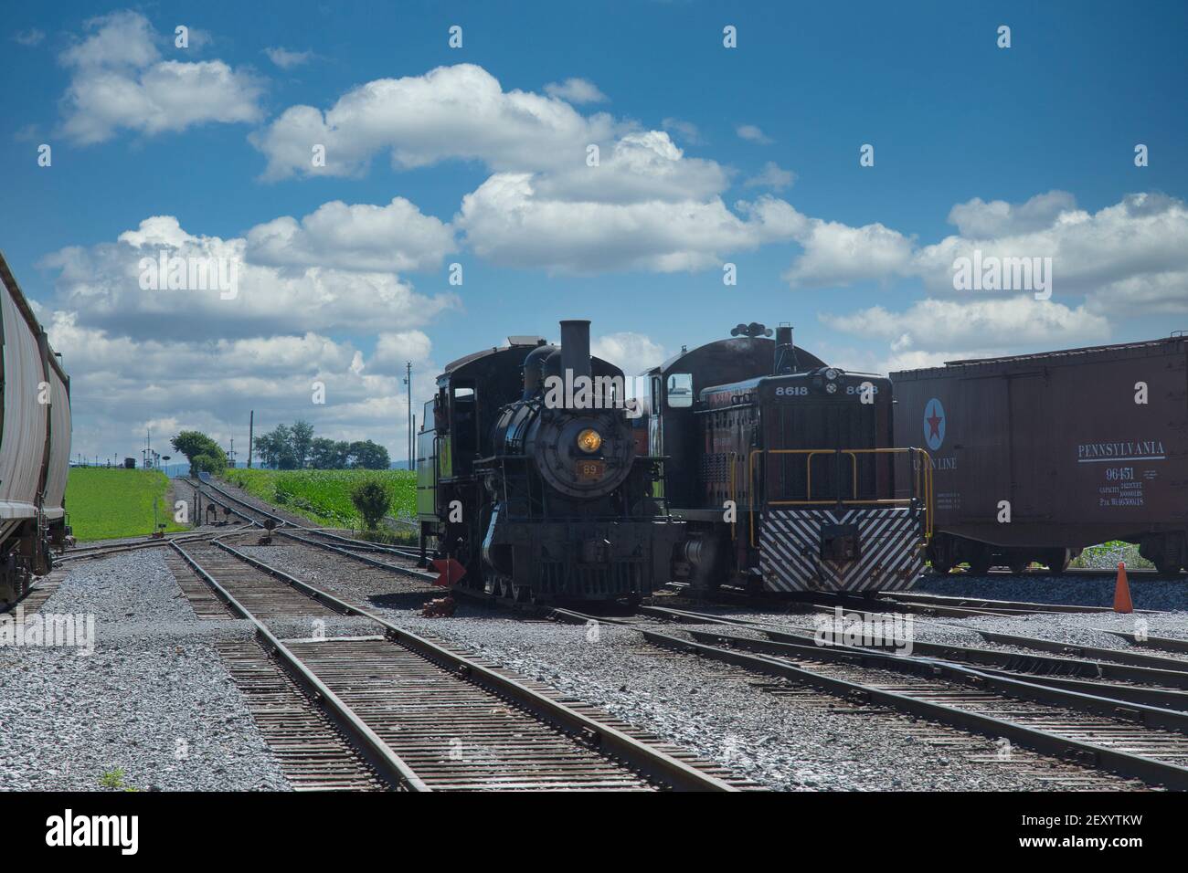 Strasburg, Pennsylvania, July 2018 - A 1906 Steam Locomotive and a ...