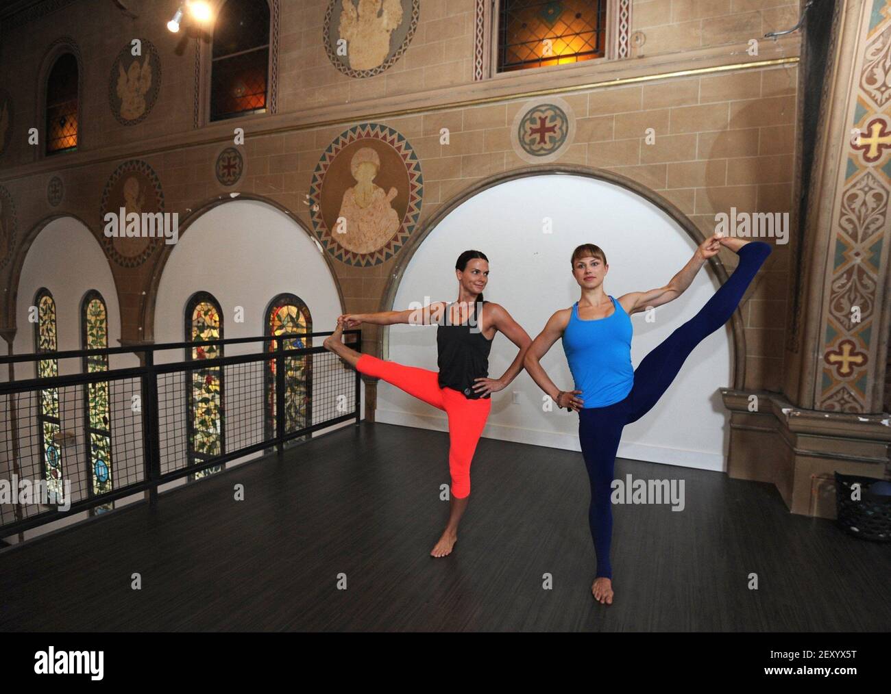Kara Redman, left, and Lily Dwyer Begg, are yoga instructors at ...