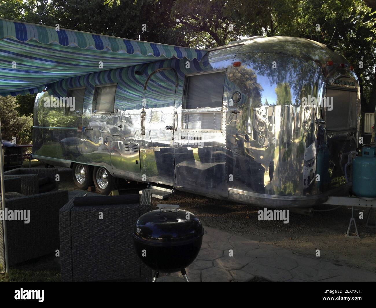 The Airstream trailers at Flying Flags RV Park in Buellton, Calif ...