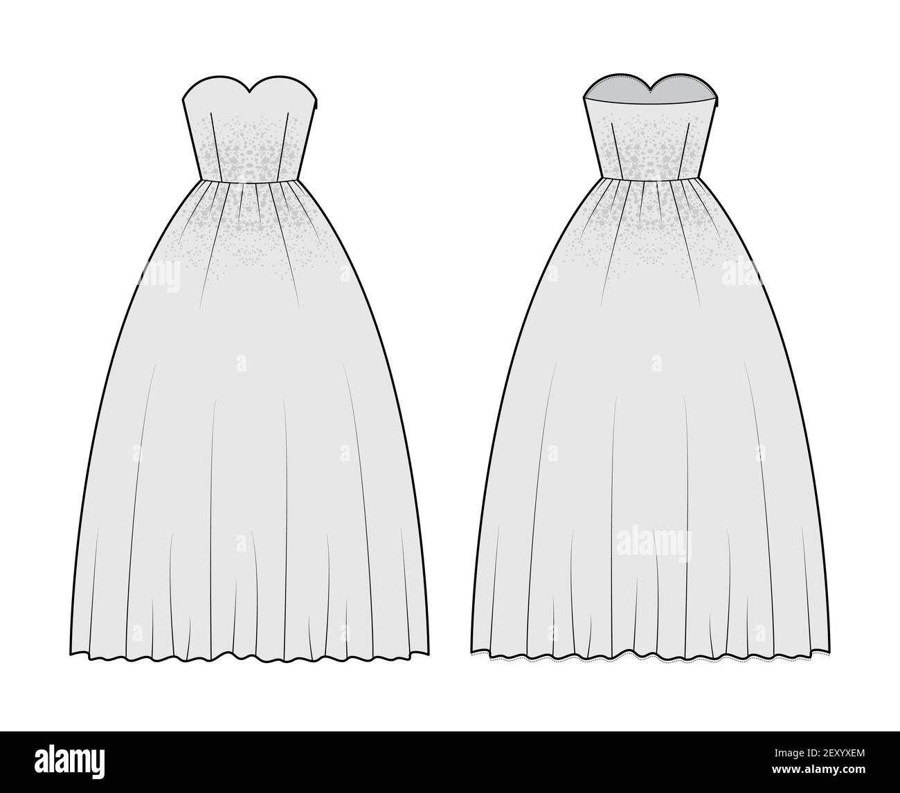 Strapless Dress Template