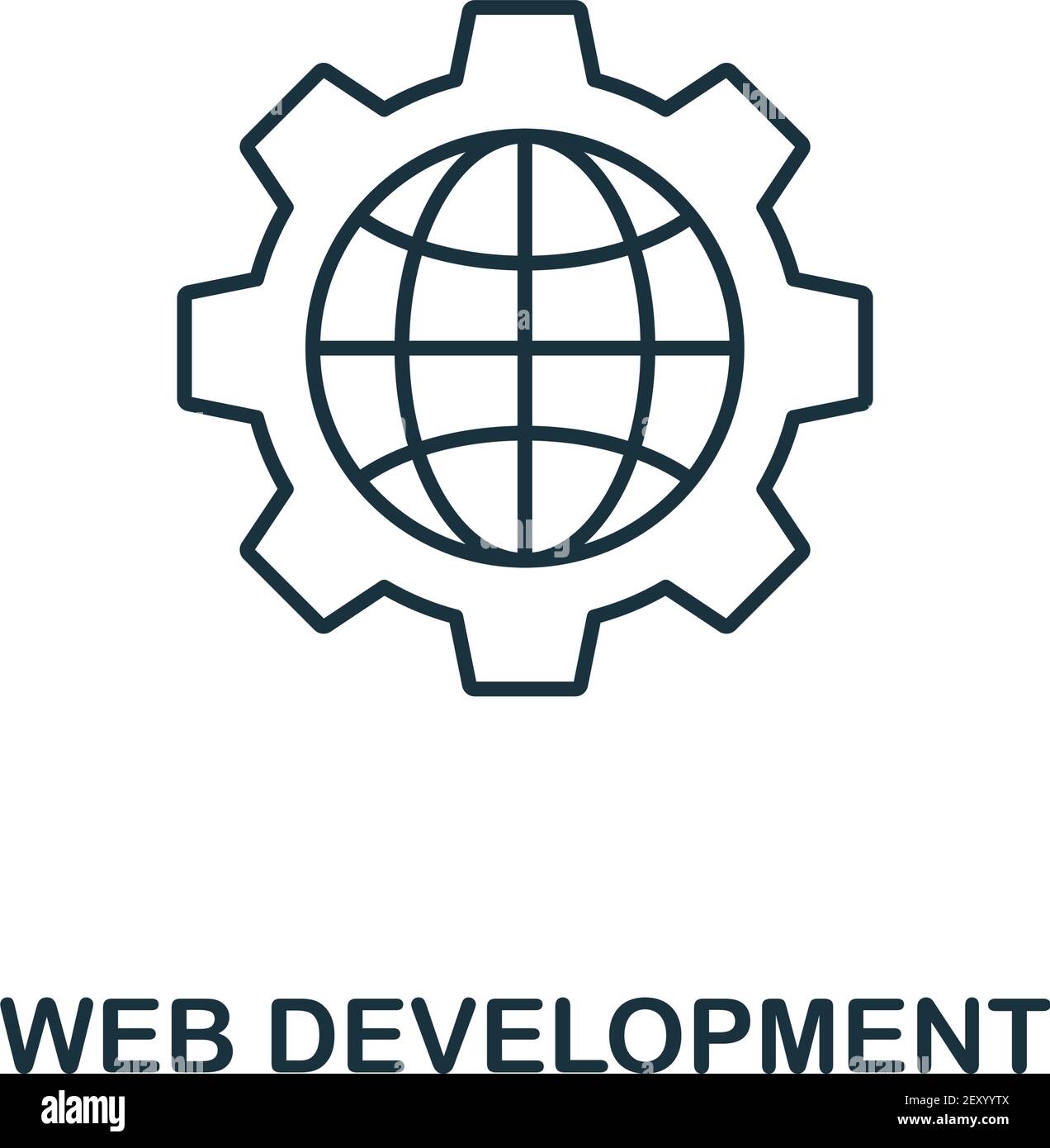 Web Development vector icon symbol. Creative sign from seo and ...